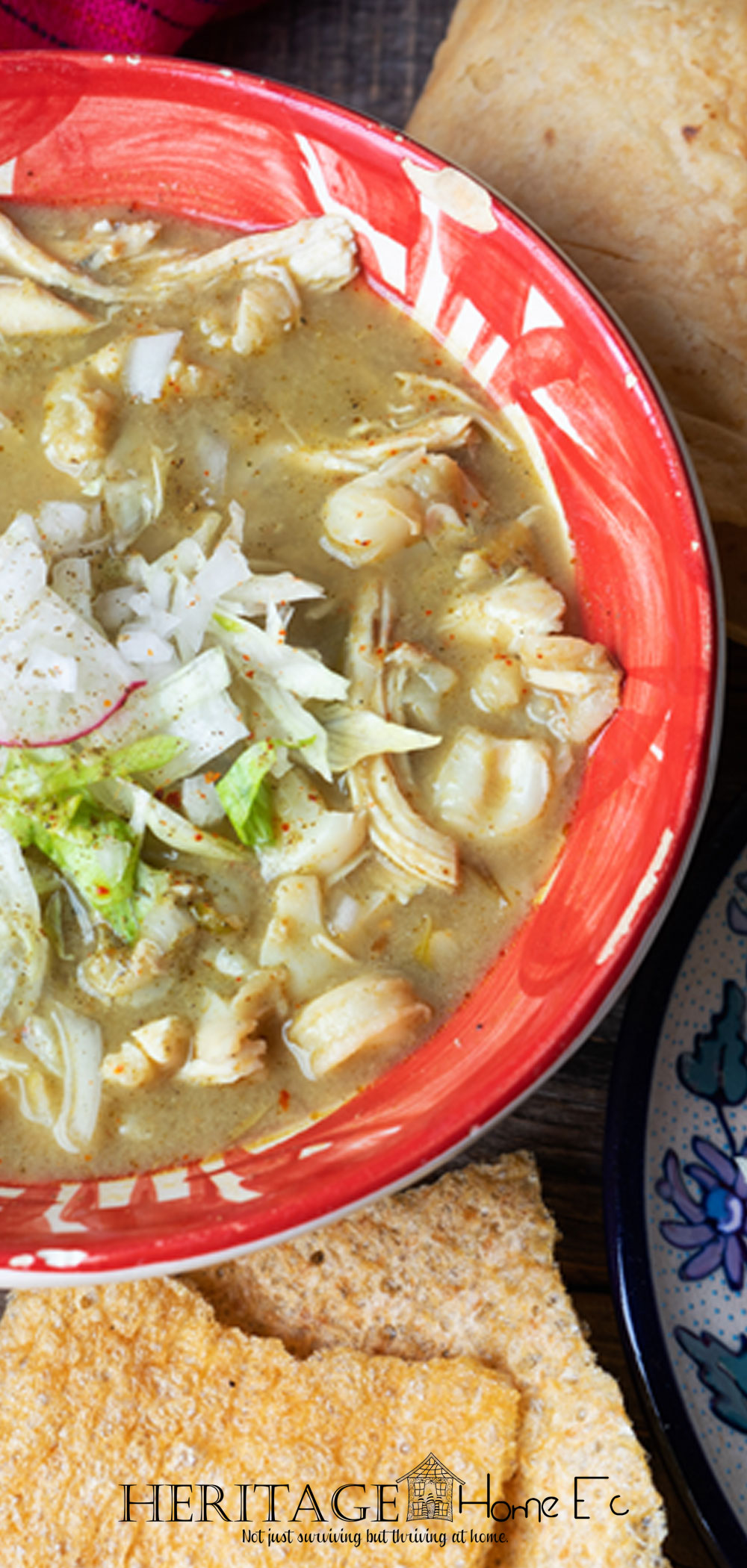 Home Canned Pozole Verde with Leftover Turkey